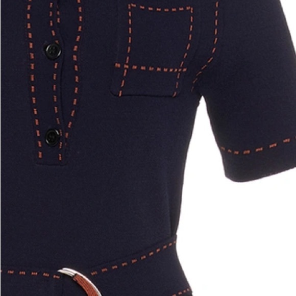 STAUD | Pants & Jumpsuits | Nwt Staud Viv Navy Blue Stretch Jumpsuit ...